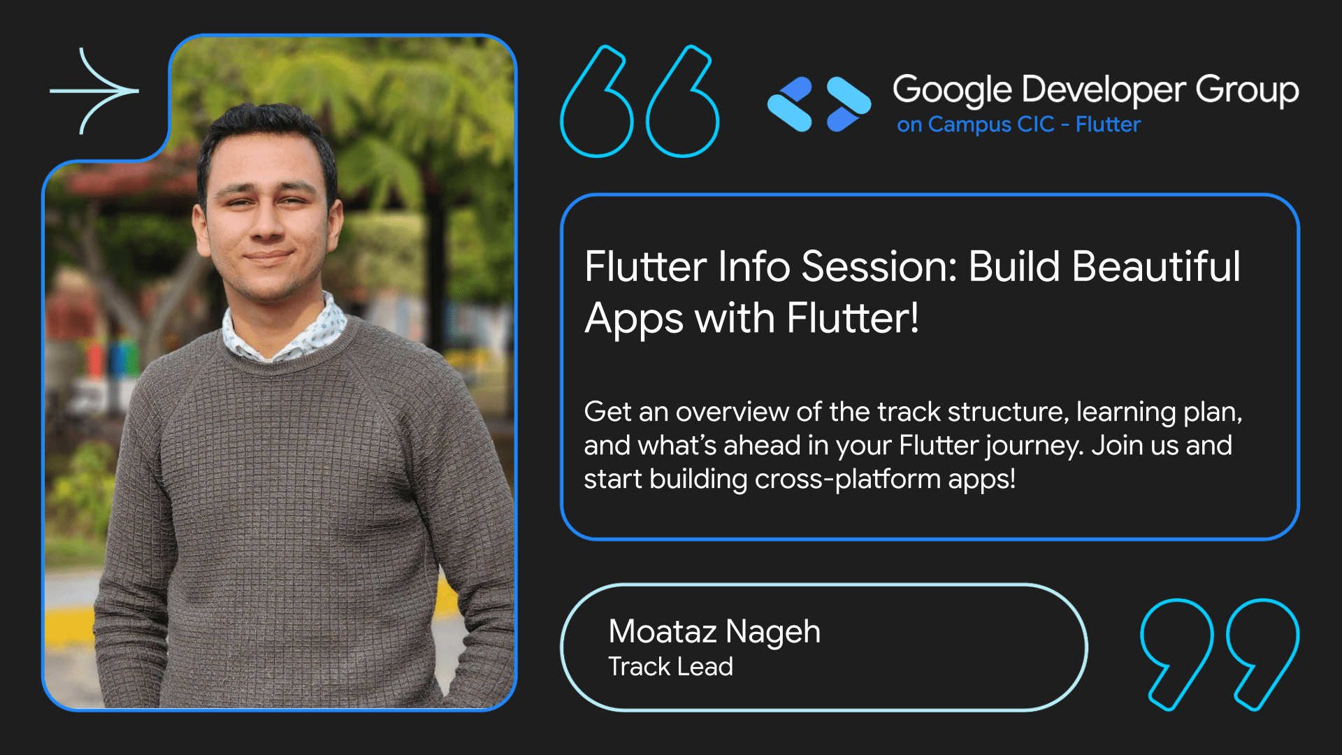 See Flutter Track Info Session at Google Developer Groups GDG on Campus Canadian International ...